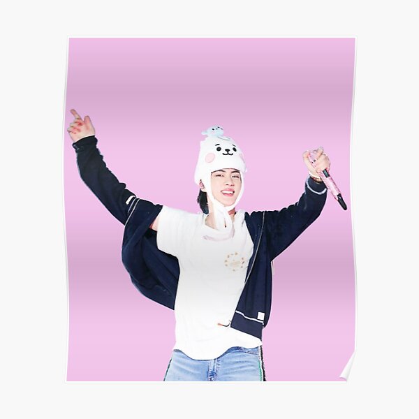 "WWH Jin with RJ hat" Poster by lilykim | Redbubble