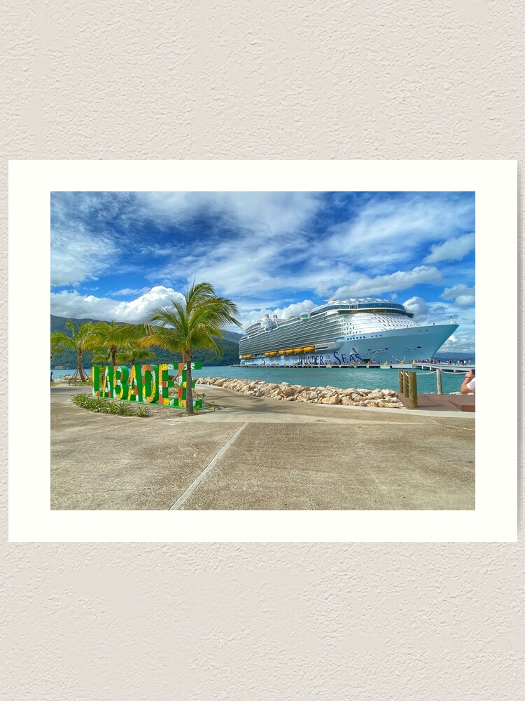 "Wonder of the Seas in Labadee, Haiti" Art Print for Sale by JoKeRo ...