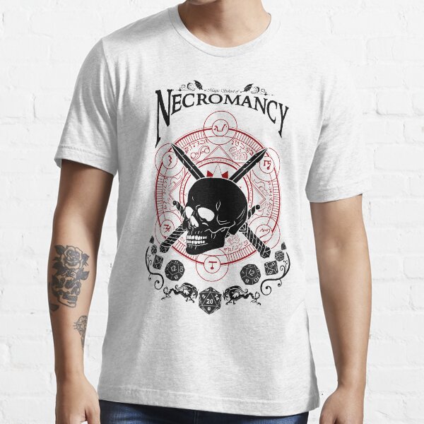 "Necromancy - RPG Magic School Series : Black" Essential T-Shirt for ...