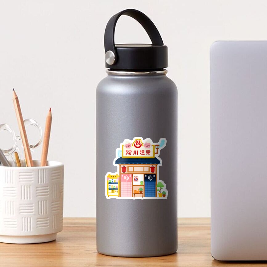 "japanese onsen" Sticker by nina-spicy | Redbubble