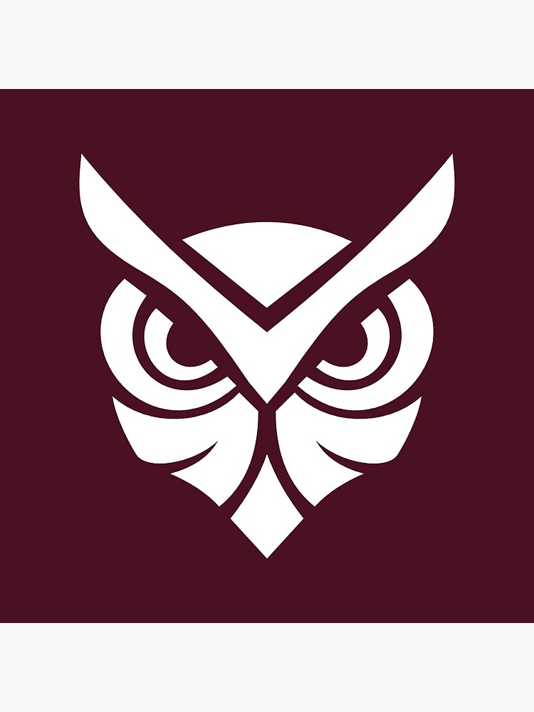 "Kimmi Owl Maroon - White" Sticker for Sale by KIMIOWLS | Redbubble