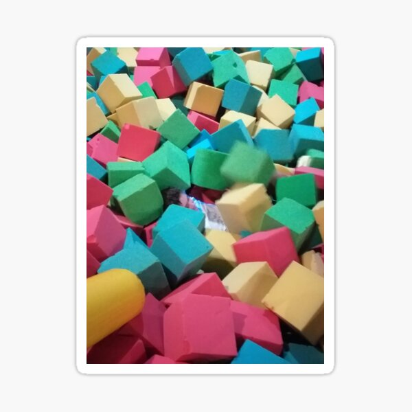 "Colored blocks" Sticker for Sale by Dantezander123 | Redbubble