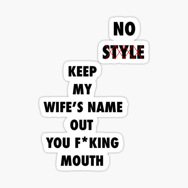 "no style" Sticker by ayoubchabih | Redbubble