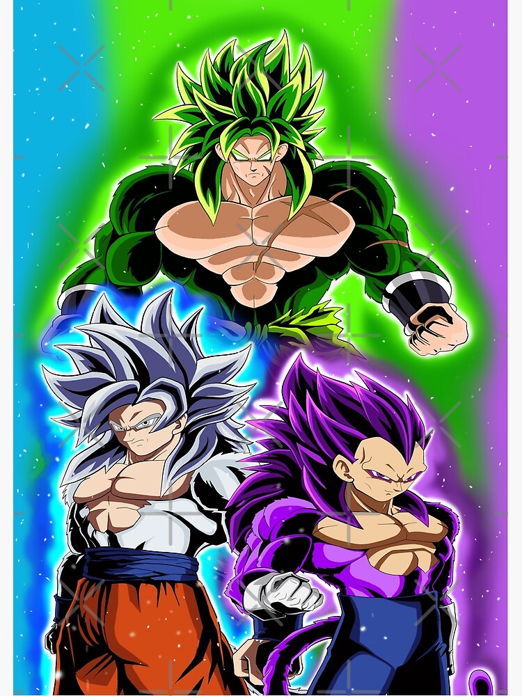 "SS4 super re imaging supersaiyan4 Goku Vegeta Broly" Art Print by ...