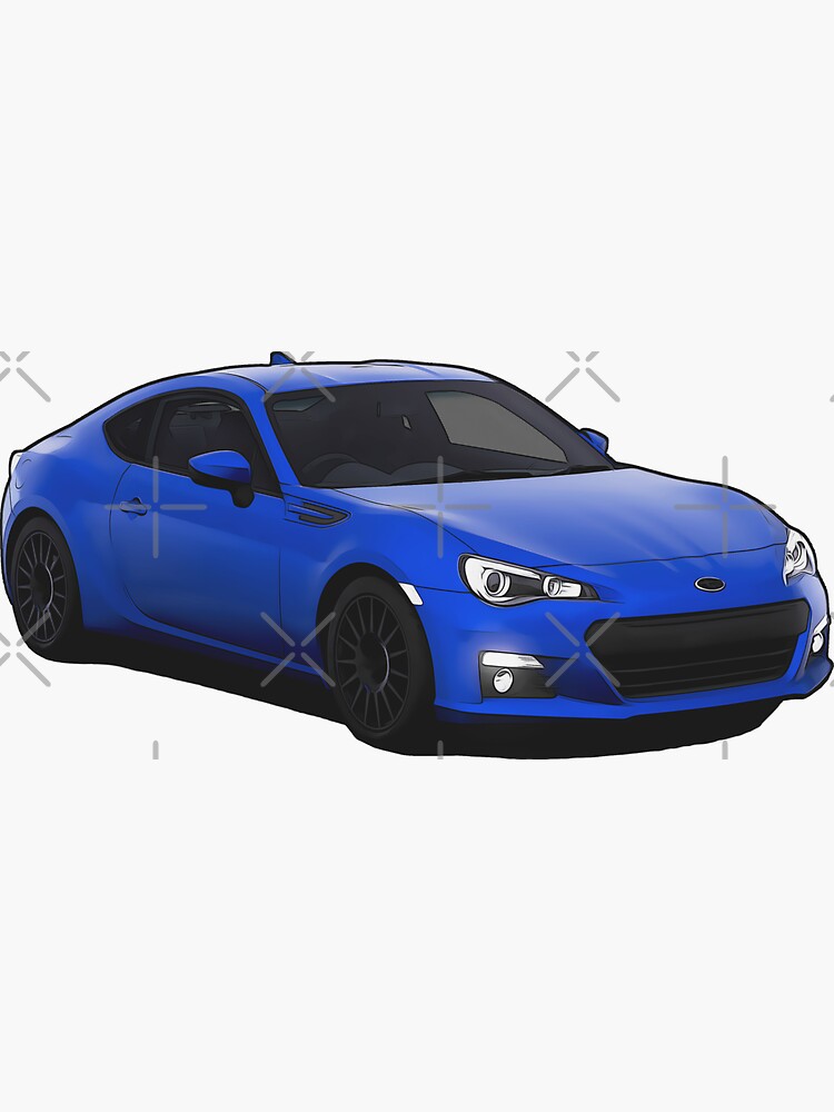 "Blue ZC6 with diagonal stripes" Sticker by ApexFibers | Redbubble