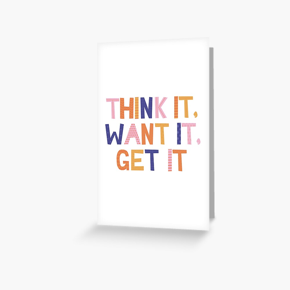 "short positive slogans pattern pack" Greeting Card by stickers-packs ...