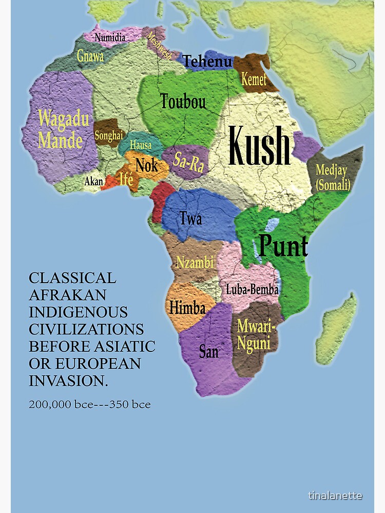 "Classical Ancient African Map" Journal for Sale by tinalanette | Redbubble