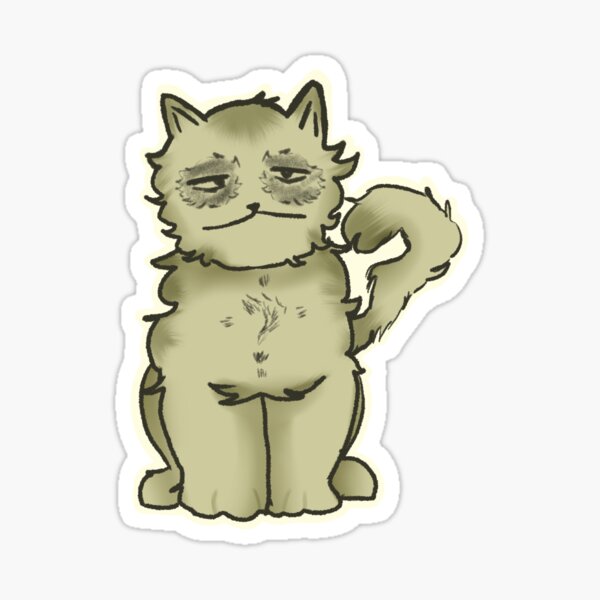 "dano riddler cat" Sticker by hotgarbage- | Redbubble
