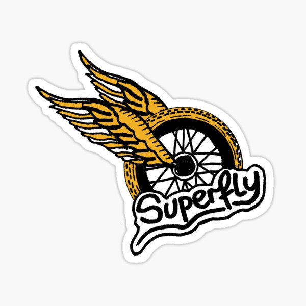 "Superfly" Sticker by DarrenKane | Redbubble