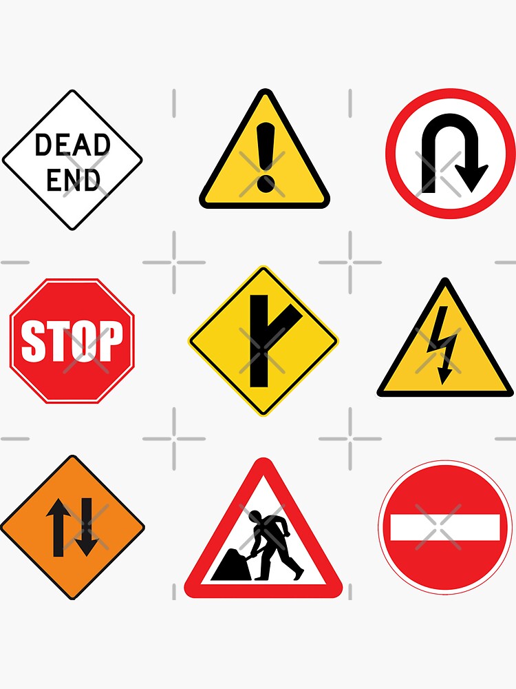 "Road Signs" Sticker for Sale by SeanGluz | Redbubble