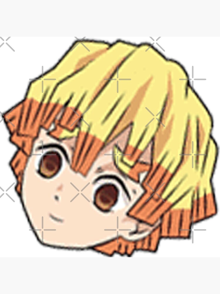 "Demon Slayer Zenitsu face" Poster by GravityZeRo | Redbubble