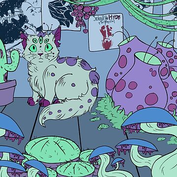 "Alien Cat " Poster for Sale by geekydragon5 | Redbubble