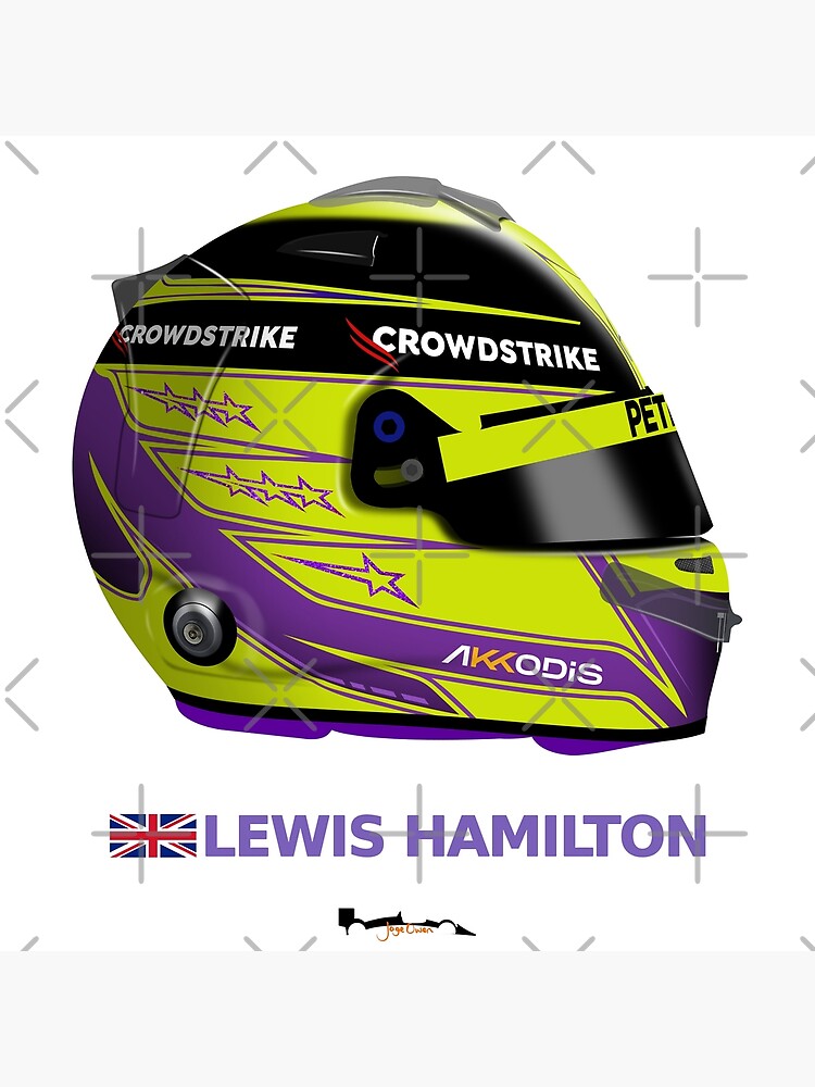 "Lewis Hamilton - 2022 Helmet ( NO MONSTER LOGO )" Photographic Print ...