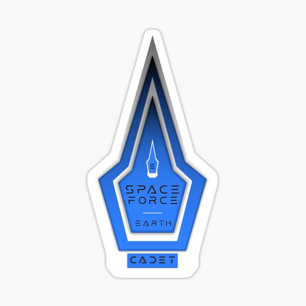 "SPACE FORCE EARTH CADET" Sticker by DieselElkins | Redbubble