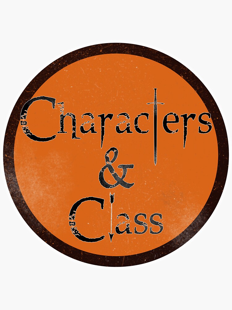 "Characters & Class Logo" Sticker by CharactersClass | Redbubble