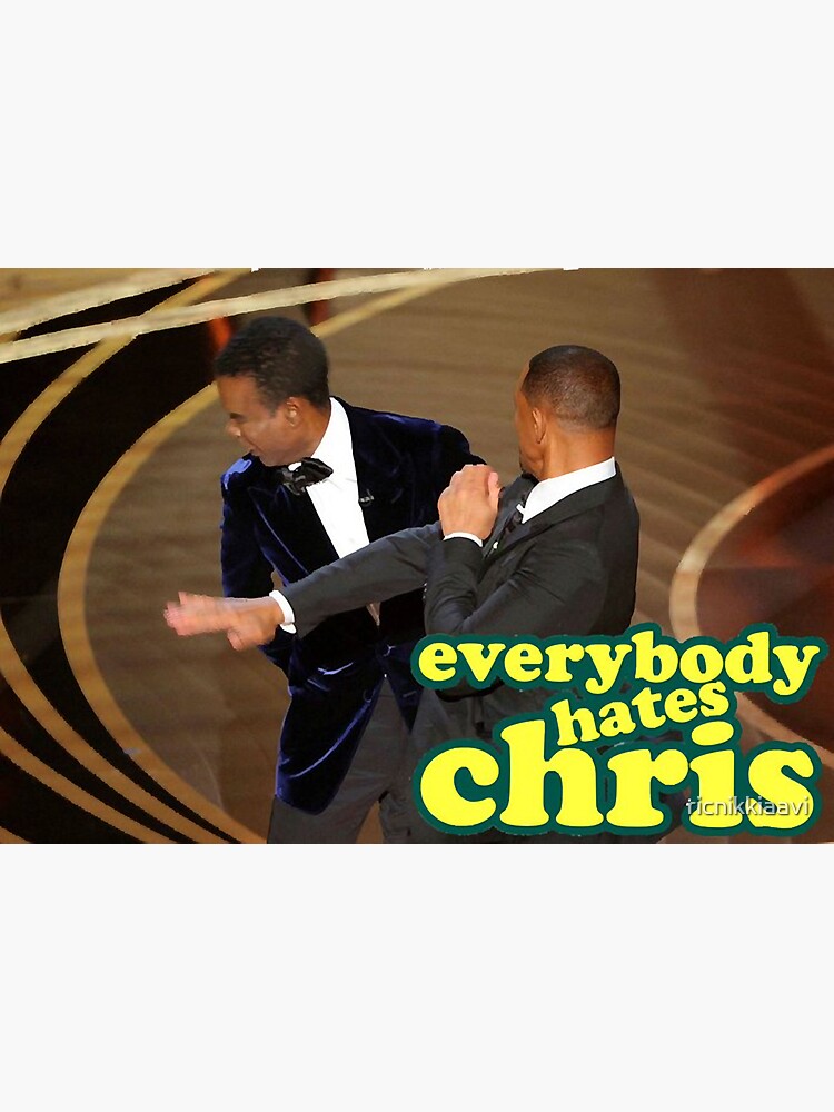 "will smith slap chris rock Sticker" Sticker by ricnikkiaavi | Redbubble