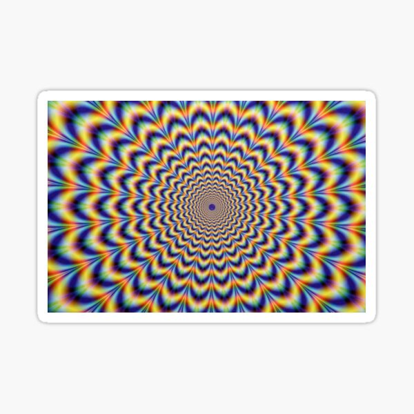"optical Illusion" Sticker by StevanoArt | Redbubble