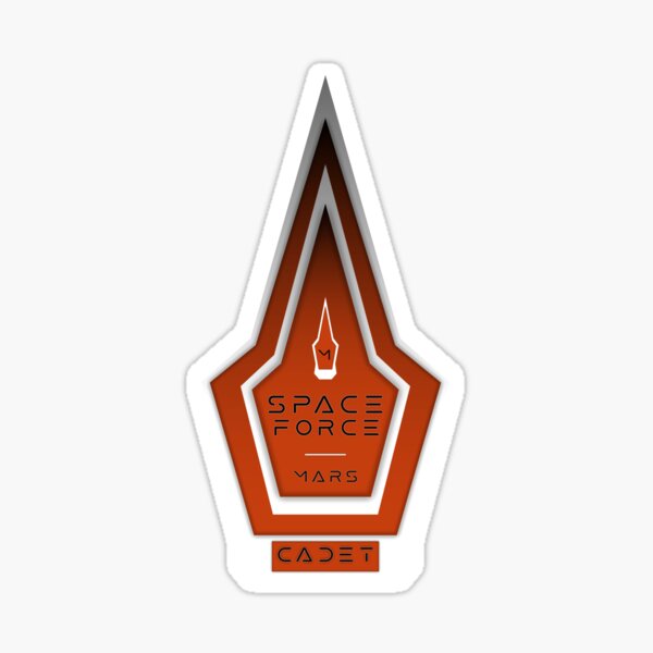"SPACE FORCE MARS CADET" Sticker by DieselElkins | Redbubble