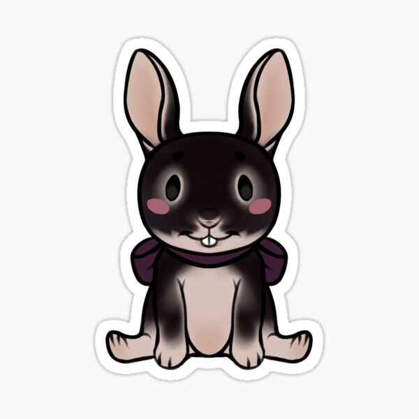 "Barn Buddy - Black Velvet Rabbit" Sticker by Sleeping-Rabbit | Redbubble