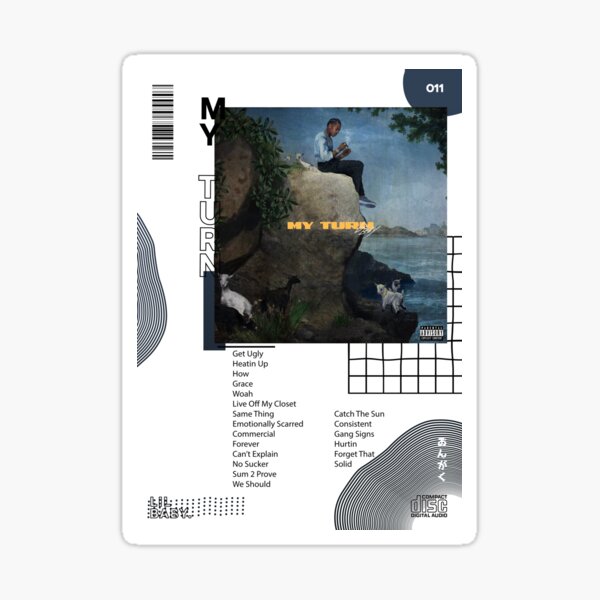 "MY TURN POSTER" Sticker by soundwaveposter | Redbubble