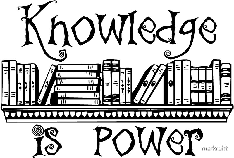 "Knowledge is Power" Stickers by merkraht | Redbubble