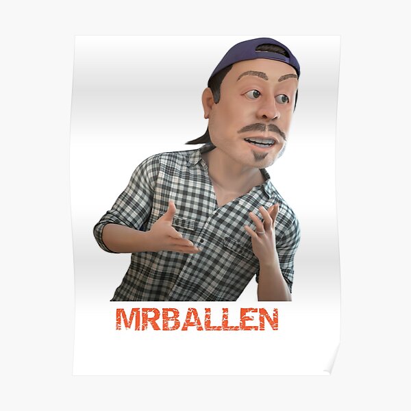 "MRBALLEN(The best youtuber)" Poster for Sale by EASEShop | Redbubble
