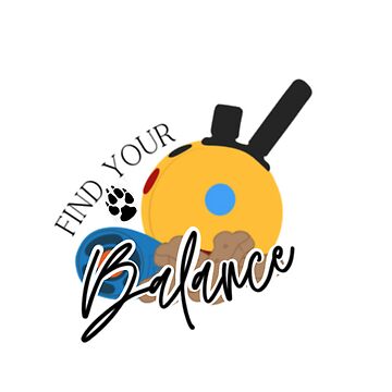 "Find Your Balance" Sticker for Sale by DemiDog-Designs | Redbubble