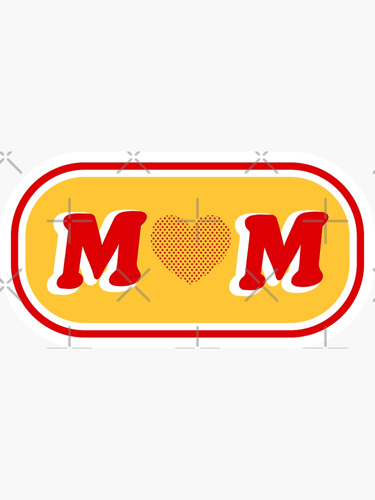 "Vintage Mom Logo Illustration " Sticker for Sale by X-Trends | Redbubble