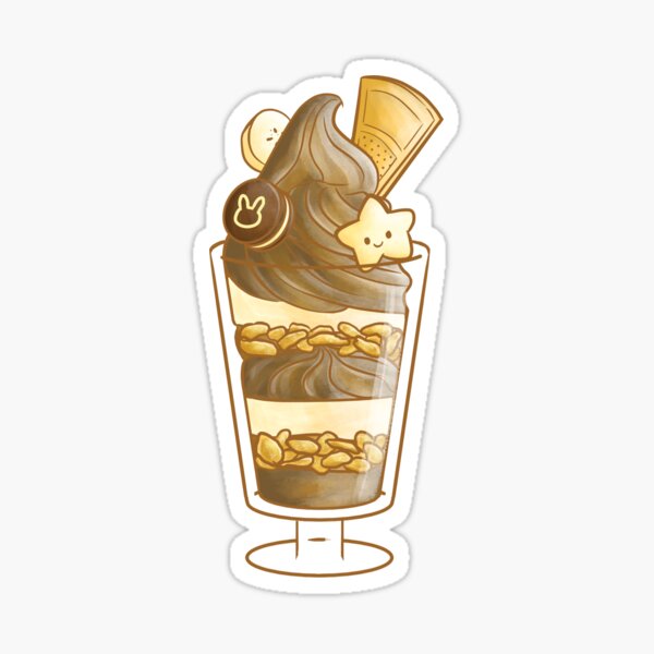 "Cute Chocolate Parfait " Sticker by vnugget | Redbubble