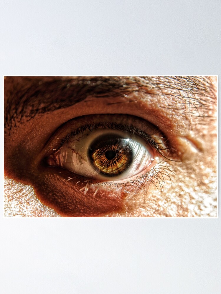 "The Hazel Eye, Detailed texture" Poster for Sale by Exarillion | Redbubble
