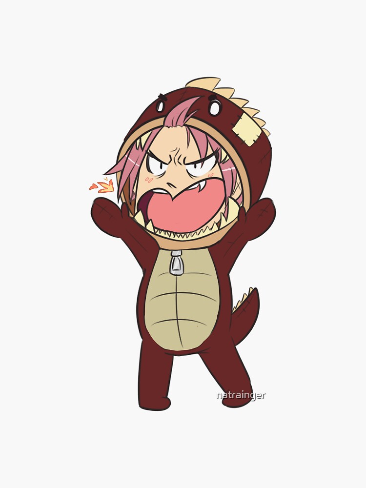 "Fairy Tail - Chibi Natsu!" Sticker for Sale by natrainger | Redbubble