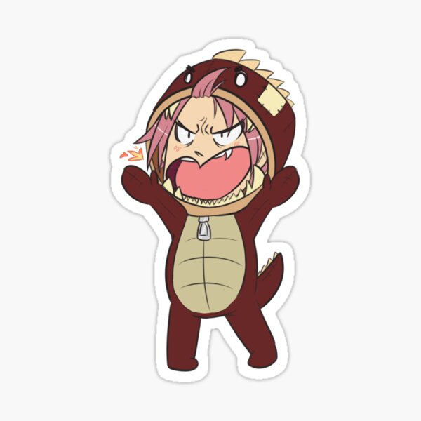 "Fairy Tail - Chibi Natsu!" Sticker for Sale by natrainger | Redbubble