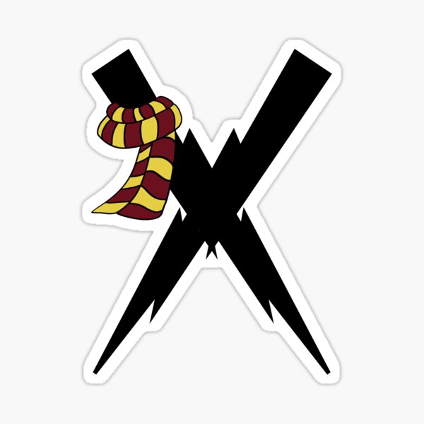 "X harry p hp Griffin letter" Sticker by saddoohpo | Redbubble