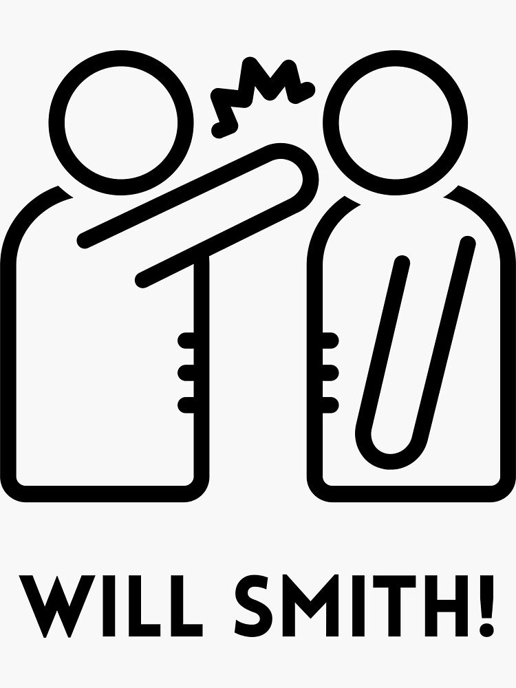 "The slap of Will Smith - Oscar - Chris Rock" Sticker by LamakDesign ...