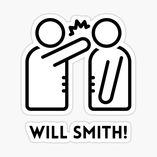 "The slap of Will Smith - Oscar - Chris Rock" Sticker by LamakDesign ...