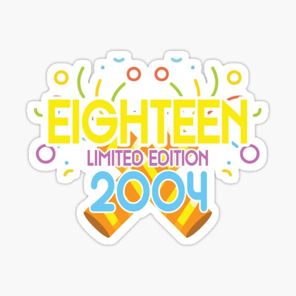 "18th Birthday Fireworks Present Party" Sticker by zymiga | Redbubble