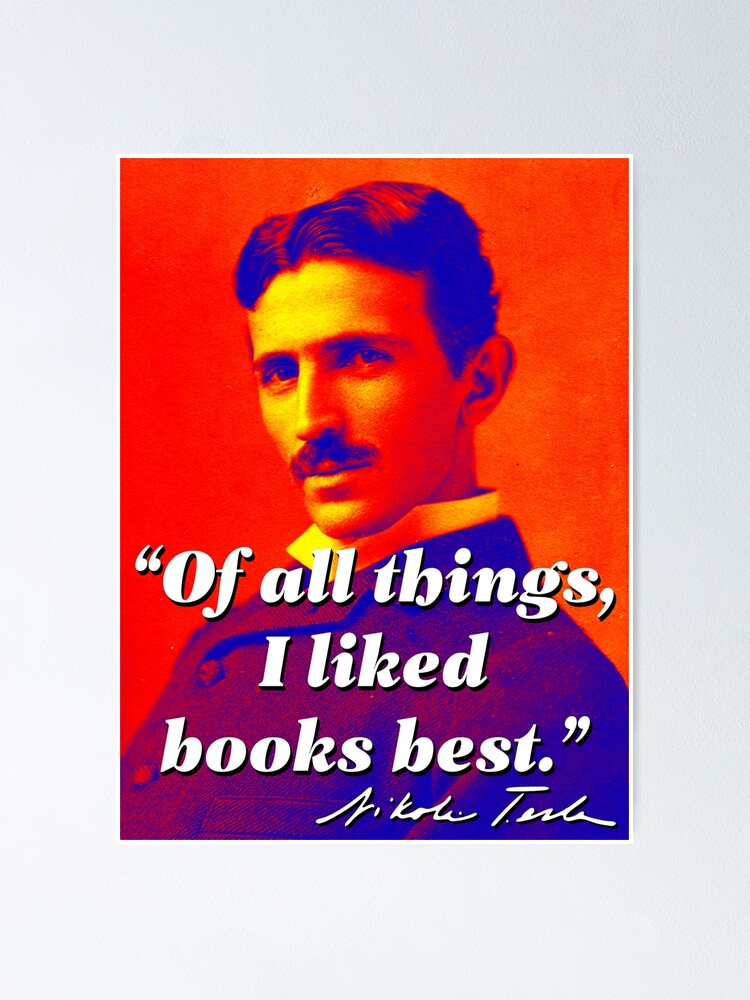 Póster «De todas las cosas, lo que más me gustaba eran los libros, cita ...