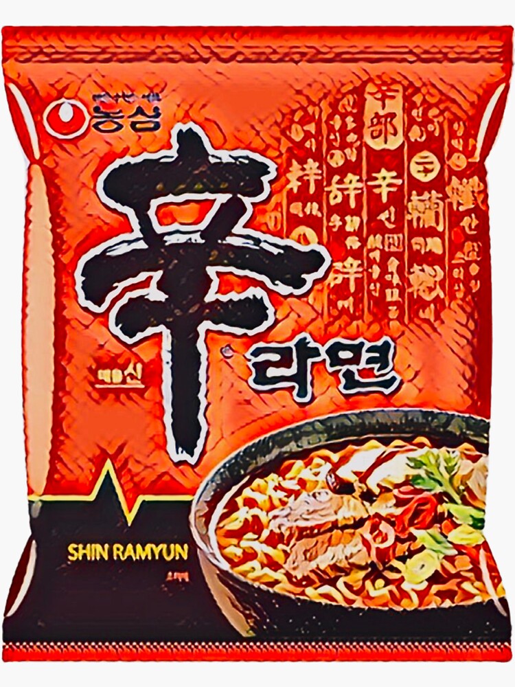 "Shin Ramen" Sticker by Hebrews810 | Redbubble