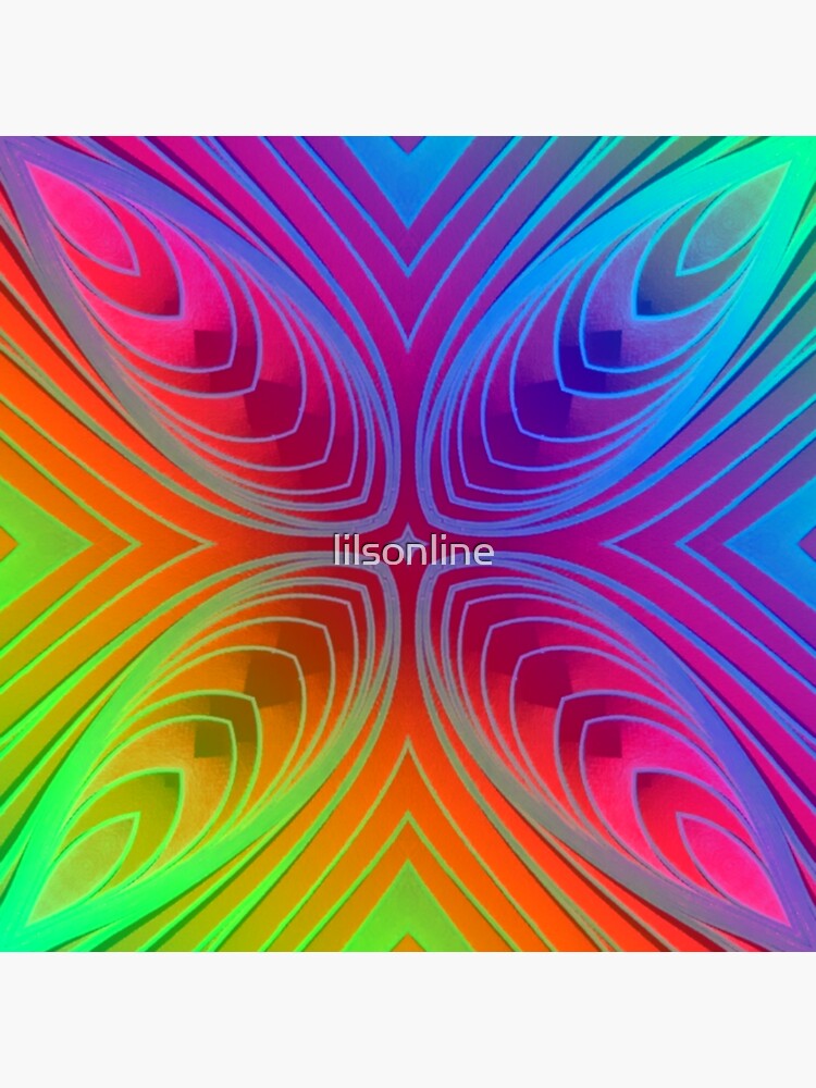 "Vibrant Big X" Sticker by lilsonline | Redbubble