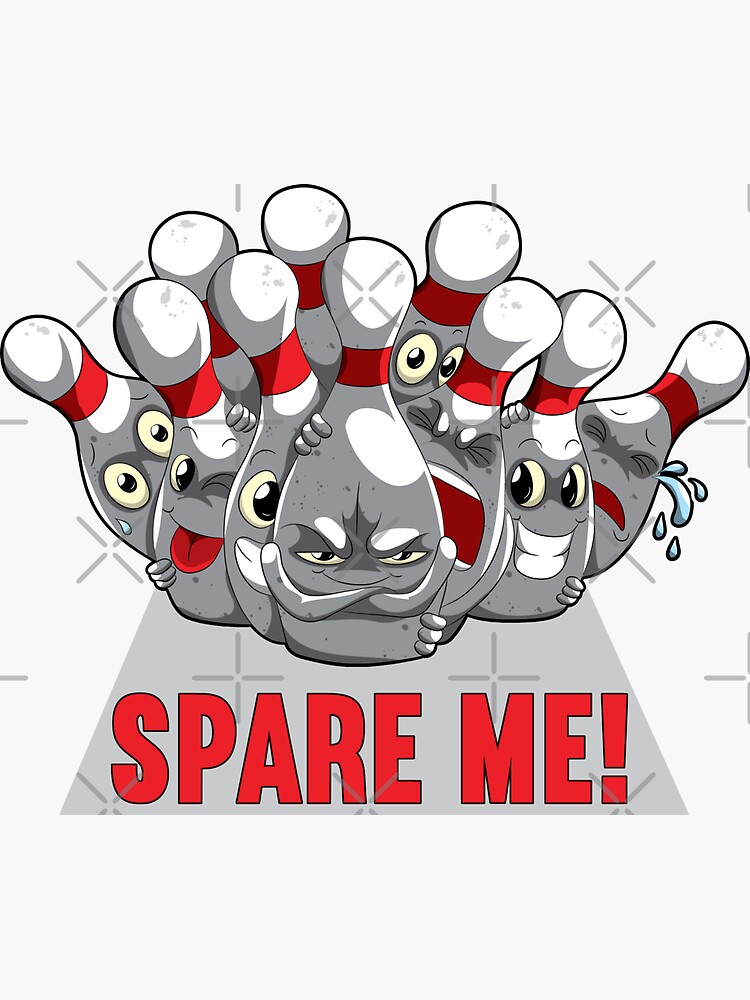 "Spare Me Bowling" Sticker by anziehend | Redbubble