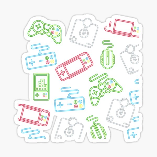 "Video games consoles for gamers" Sticker for Sale by NAJIM16 | Redbubble