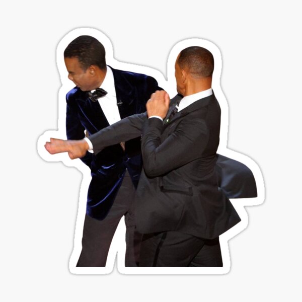 "Will smith slaps chris rock" Sticker by sawbengold | Redbubble