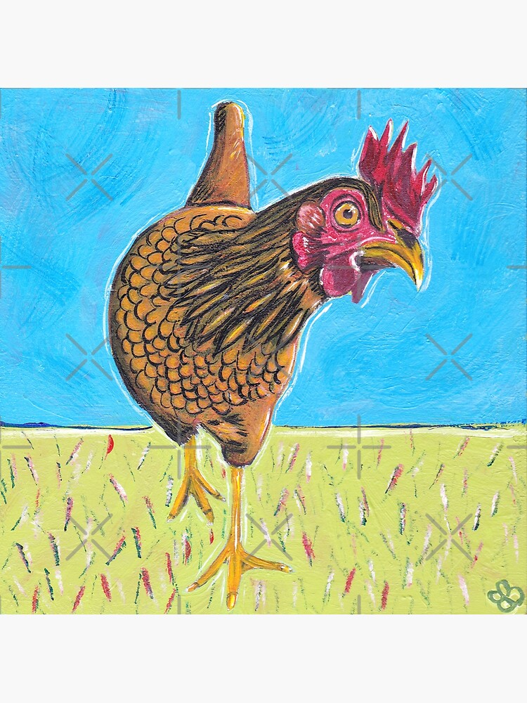 "Rhode Island Red Chicken" Poster for Sale by BarbBarnesArt | Redbubble