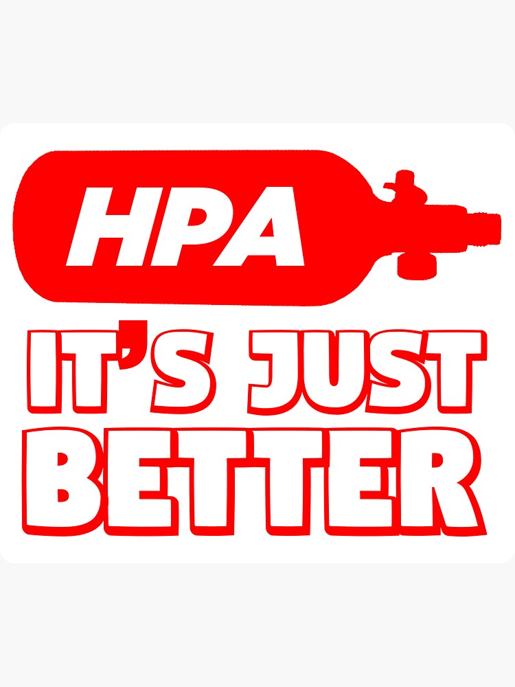 "Airsoft HPA It's Just Better Tank For Speedsoft & Speedqb" Sticker by ...