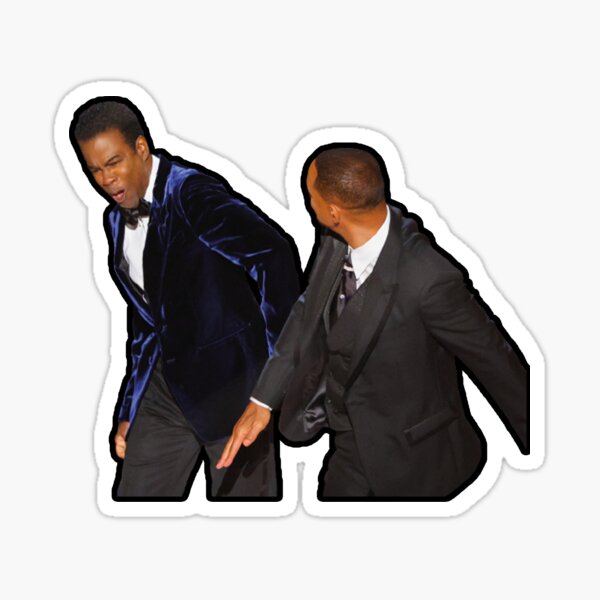 "Will Smith Slaps Chris Rock" Sticker by mohamedfa | Redbubble