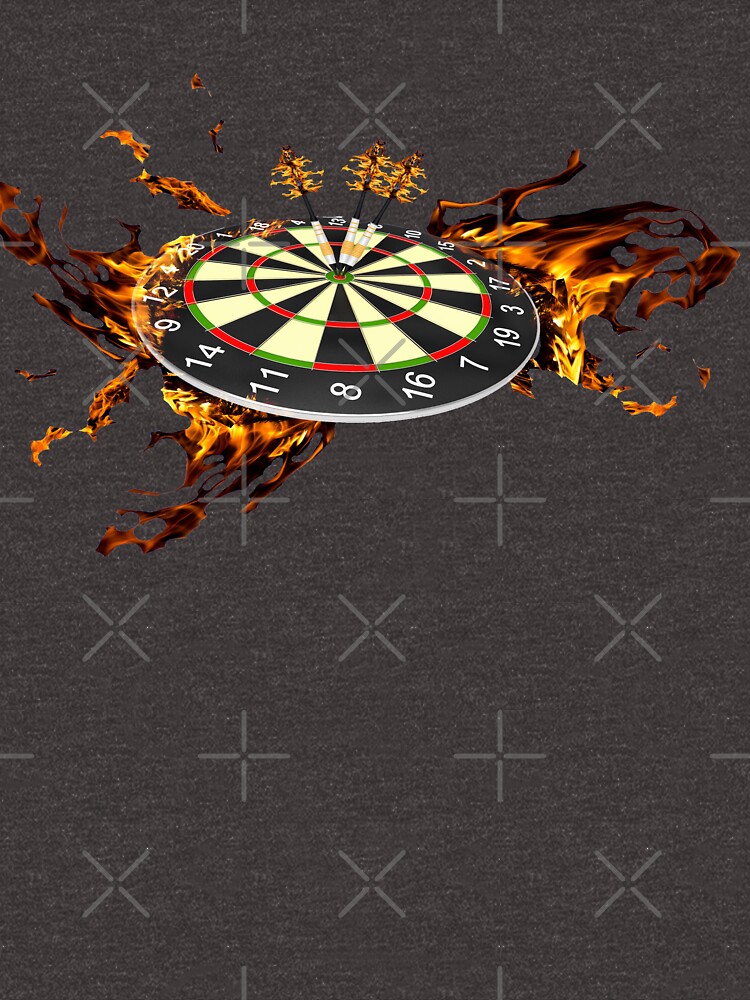 "Flaming Dart Board" T-shirt by TB-Photography- | Redbubble
