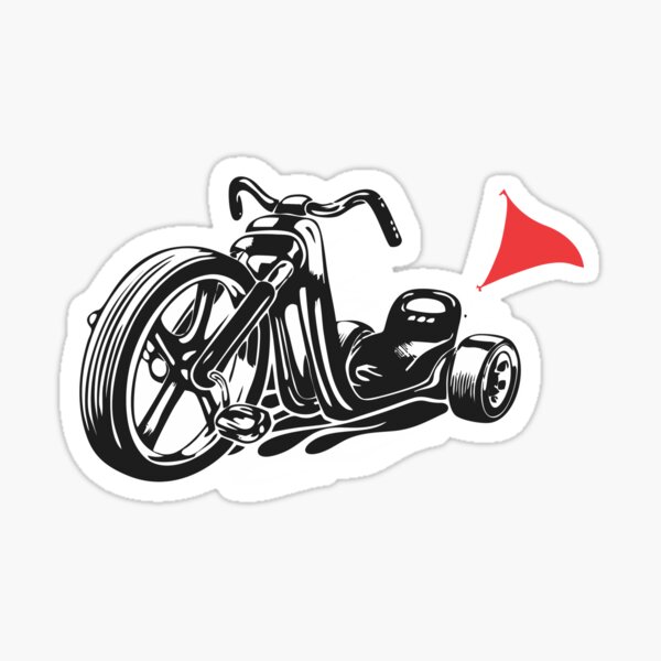 "big wheel, trike, custom design! The original OG" Sticker for Sale by ...