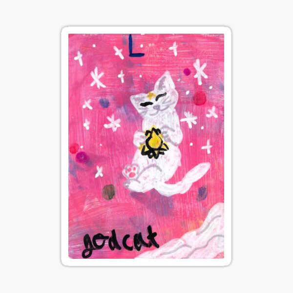 "god cat oracle card" Sticker by misslulu0421 | Redbubble