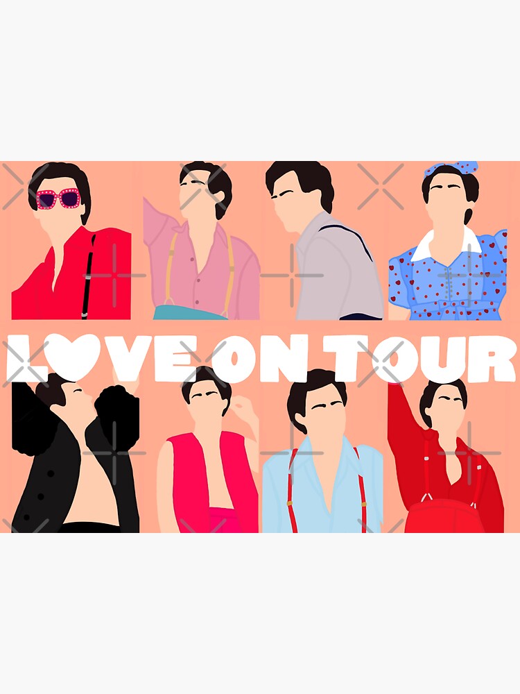 "Love On Tour" Sticker by G-Graphicss | Redbubble