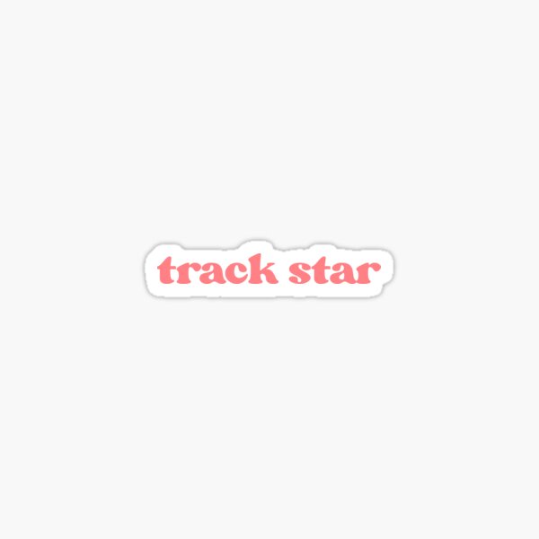 "Coral Track Star" Sticker by jessicaleah15 | Redbubble
